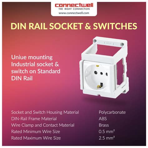 Use Auxiliary Devices Tools And Equipments With Din Rail Mounted Socket Switches By