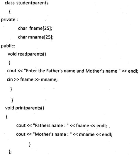 Explain Multilevel Inheritance With A Suitable C Program Sarthaks