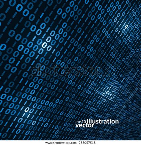 Binary Computer Code Background Abstract Vector Stock Vector Royalty