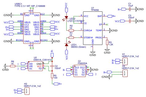Tp4056 Schematics Resources Easyeda