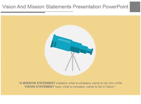 Vision And Mission Statements Presentation Powerpoint PowerPoint Slide Presentation Sample