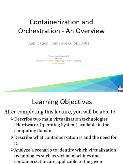 Containerization And Orchestration An Overview Pdf Cloud