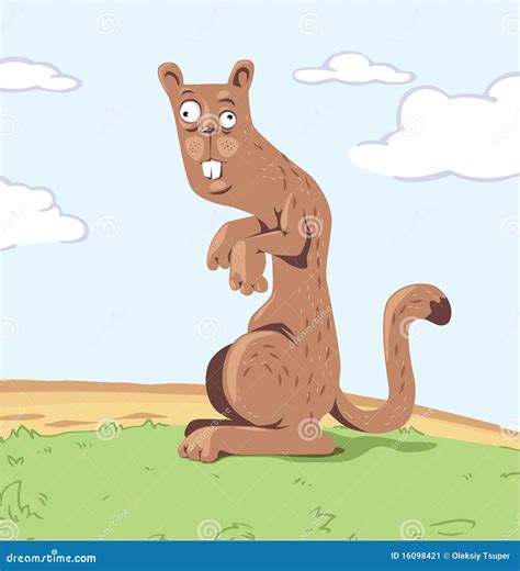 Stupid Wild Gopher Stock Vector Illustration Of Boredom 16098421