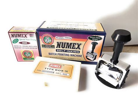 numex batch coder sg 555 size 55x30 mm letter size 4mm office products