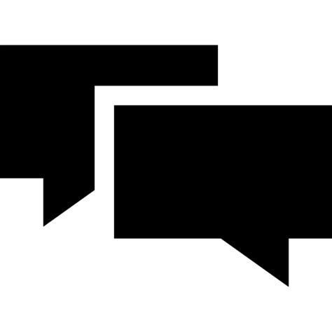 Chat Bubble Basic Straight Filled Icon