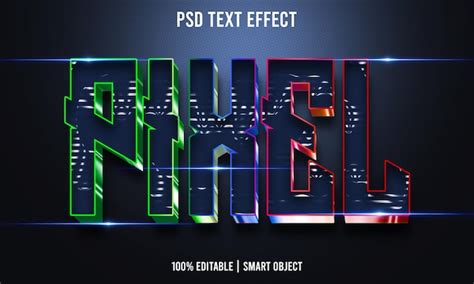Premium Psd 3d Style Psd Pixel Text Effect
