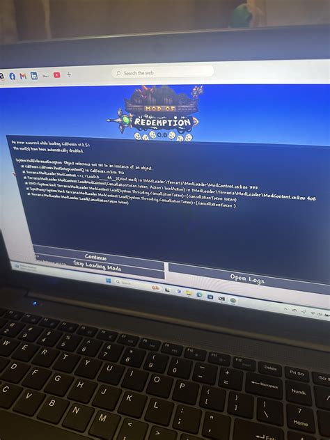 Tmodloader Issue Rterraria