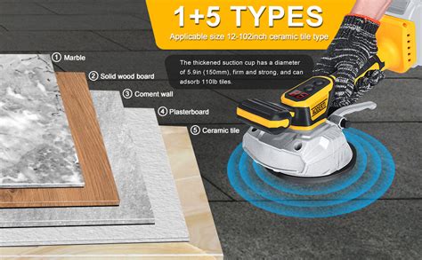 Cordless Tile Vibration Leveling Machine For Dewalt 20v Max Battery Aoderti Tiler Vibrator Tool