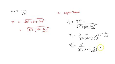 solved show that in a resonant l c r series circuit the maximum potential across the condenser