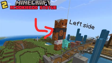 How To Make Acookiegod Statue In Minecraft 2 Youtube