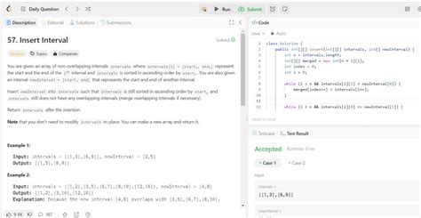 Day 28 Of The Coding Challenge Insert Interval Kunj Bihari Posted On The Topic Linkedin