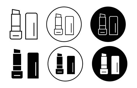 Lip Balm Icon Logo Collection Set 47418579 Vector Art At Vecteezy