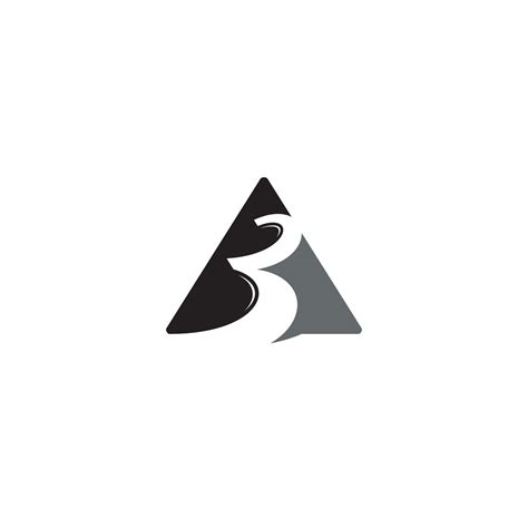 Triangle And Number 3 Logo Or Icon Design 12892786 Vector Art At Vecteezy
