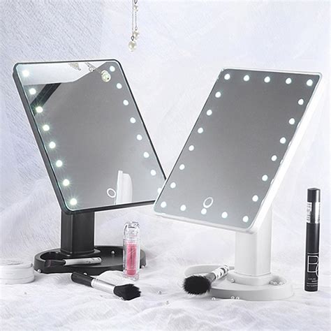 22 Led Touch Screen Makeup Mirror Tabletop Cosmetic Vanity Light Up