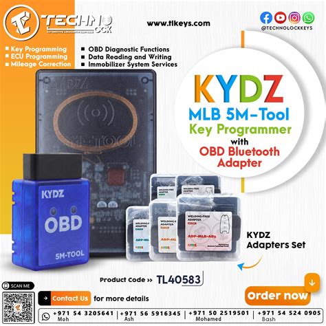 Kydz Mlb 5m Tool Key Programmer With Obd Bluetooth