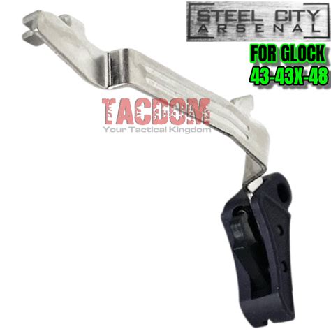 Steel City Arsenal For Glock 43 43x 48 Trigger Black Nitride Billet Aluminum Usa Tacdom