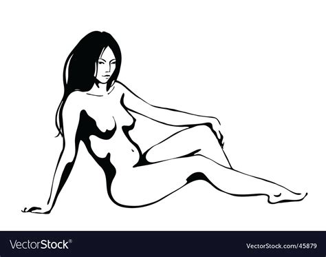 Nude Royalty Free Vector Image VectorStock