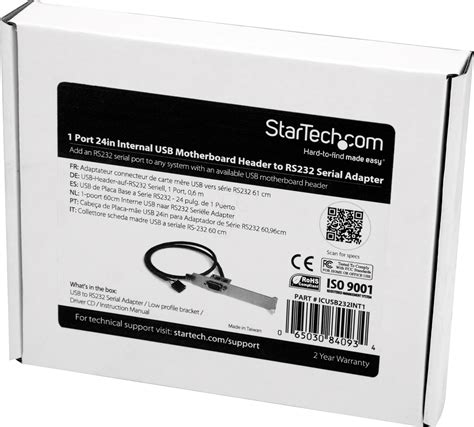 ST ICUSB232INT1 USB Motherboard Header To Serial Adapter At Reichelt Elektronik