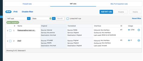 Nc 50406 Nat Unused Filter Does Not Work Bug Feedback And Issues Sfos V18 Early Access