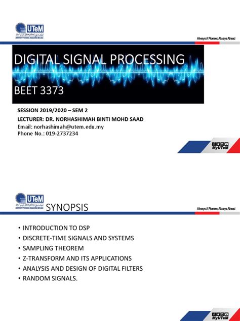 chapter 1 introduction to dsp pdf digital signal processing