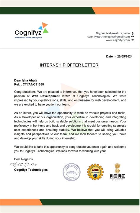 Webdevelopment Internship Cognifyz Careergrowth Isha Ahuja