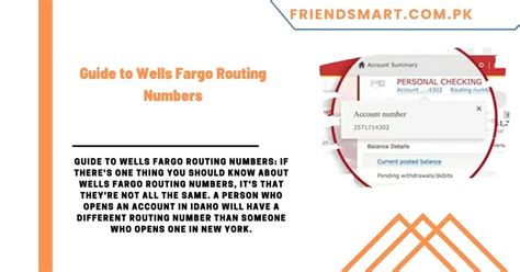Guide To Wells Fargo Routing Numbers