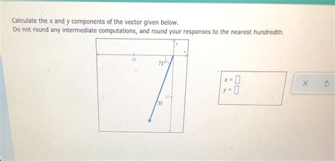 Answered Calculate The X And Y Components Of The Bartleby