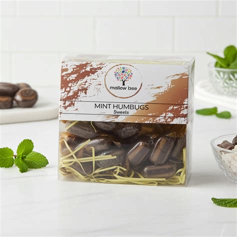 Mint Humbugs Hard Boiled Sweets 300g Box Mallow Tree
