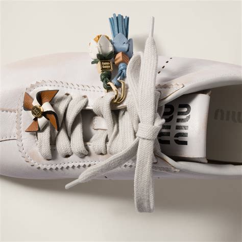 가죽 마이크로 트릭 아스트랄 블루 Miu Miu