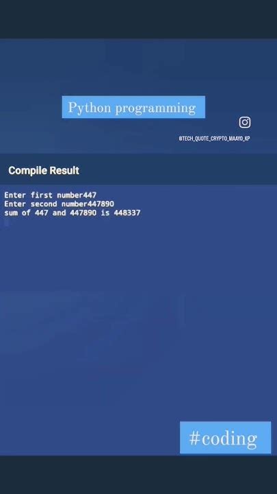 Python Script To Add Two Integers Values Taken From User
