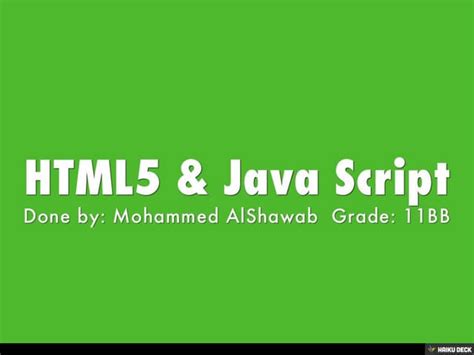 Html5 And Java Script Ppt Html5 And Java Script Ppt