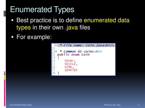 Enumerated DATA Types Enum Types Enumerated Data Types - ppt download