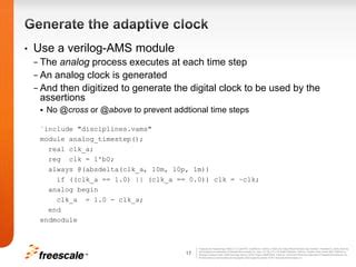 Re Usable Continuous Time Analog Sva Assertions Slides PDF