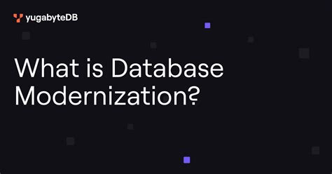 Database Modernization Yugabyte
