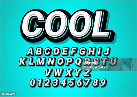 3d 효과 문자와 숫자 세트 벡터 일러스트 레이 션 수제 알파벳 3d 등각 투영 알파벳 굵은 노란색과 주황색 서체 3차원 형태에 대한 스톡 벡터 아트 및 기타 이미지