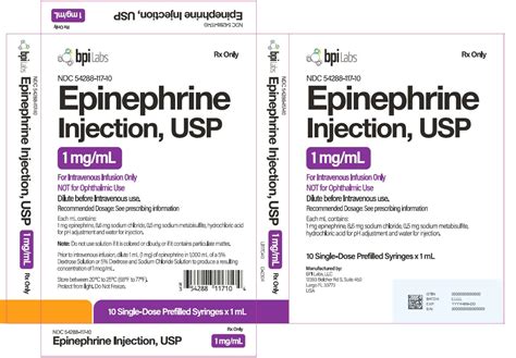 Epinephrine By Bpi Labs Llc Epinephrine Injection