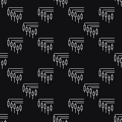 Crypto Triangle Pattern Candlestick Chart Outline Vector Image