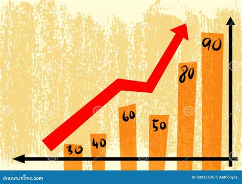 Graph On Abstract Background Stock Vector Illustration Of Income