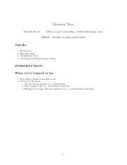 Introduction To Decision Trees Regression And Classification Course Hero