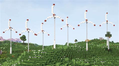 Wind Generator In Minecraft Wind Turbine In Minecraft Youtube