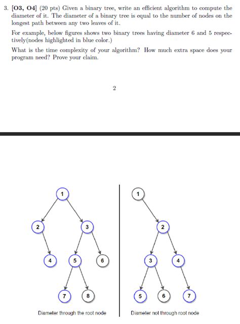 Solved Pts Given A Binary Tree Write An Chegg