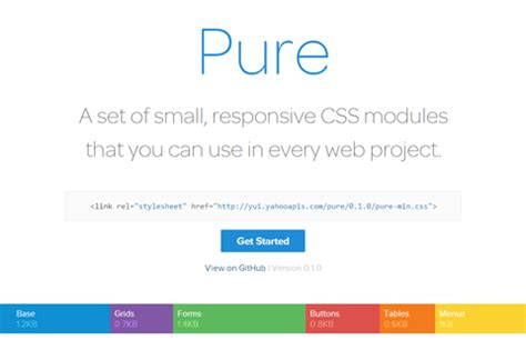 Pure A Css Framework By Yahoo Master Script