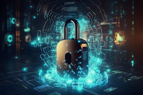 Premium Photo Cybersecurity And Privacy And Protect Data Concept Lock Key Icon And Internet