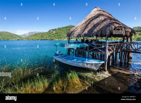 Palapa Seafood Restaurant On The Lake At Santa Maria Del Oro In Nayarit