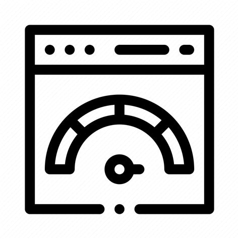 Speedometer Performance Speed Test Browser Internet Icon