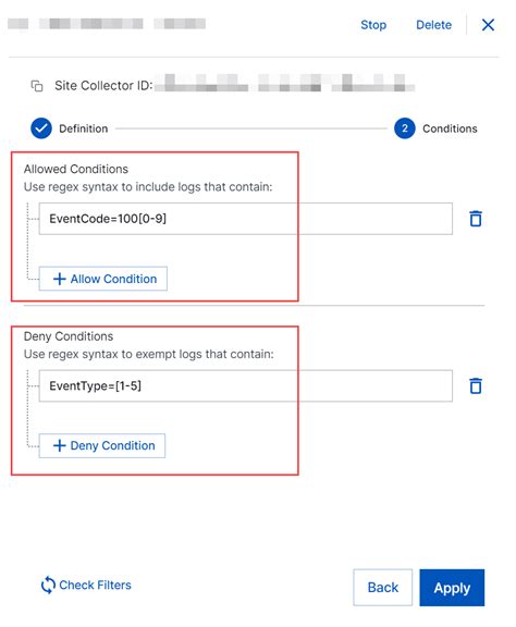 Add Filters To Set Egress Log Filtering Conditions Exabeam
