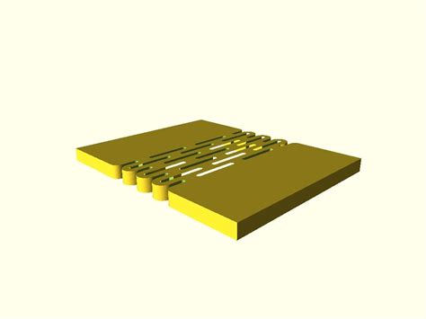 Archivo 3d Gratis Slotter Módulo De Bisagras De Celosía Para Openscad 💭 ・modelo De Impresión 3d