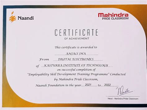 Anjali Jha On Linkedin I Have Successfully Completed [employability Skill Development Training…