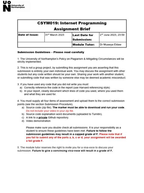 csym019 internet programming assignment brief march 2023 1 1 pdf json world wide web