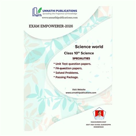 Sslc Mid Term Em Key Answer 2024 Unnathi Publications